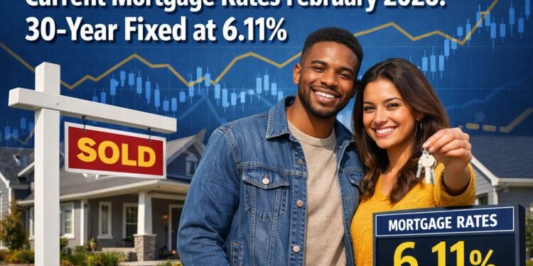 Current Mortgage Rates February 2026: 30-Year at 6.11%