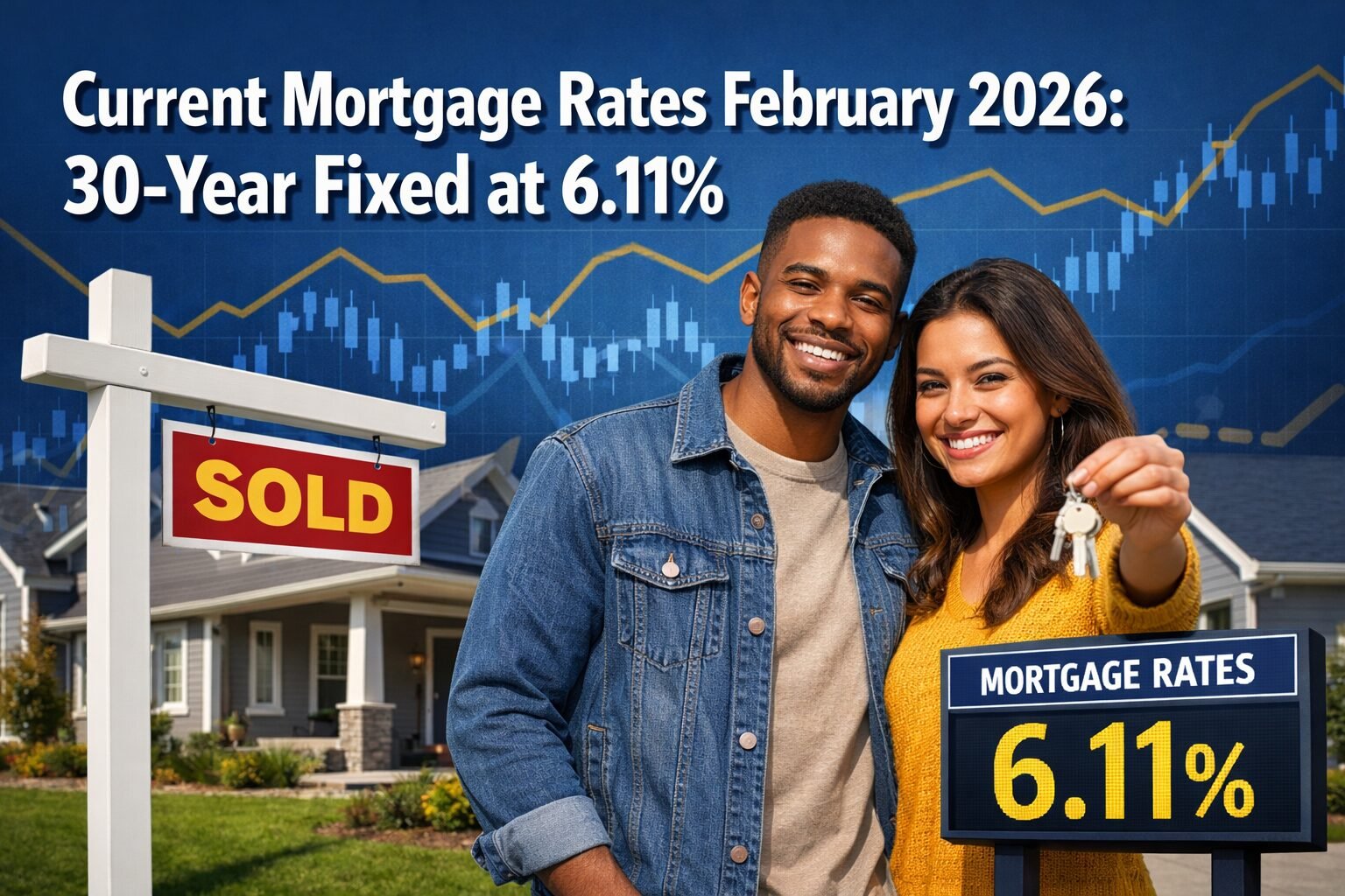 Current Mortgage Rates February 2026: 30-Year at 6.11%